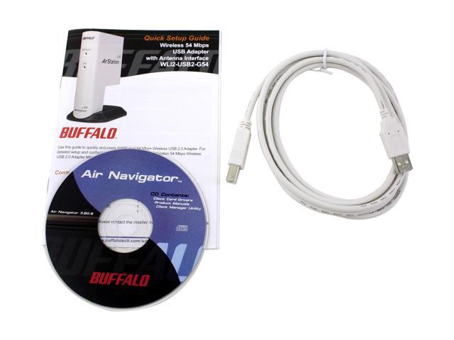 Open Box: BUFFALO WLI2-USB2-G54 USB 2.0 Wireless Adapter with AOSS ...