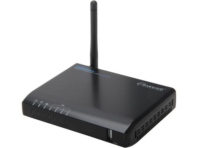 HAWKING HMPS2U Wireless-N Multifunction USB Printer & Device Server ...