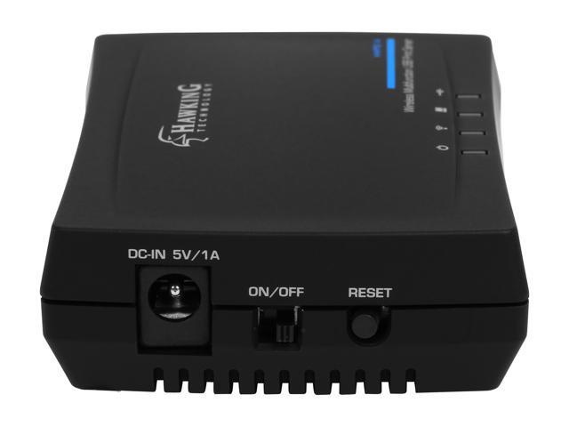 Hawking Technology Wireless Multifunction USB 2.0 Print Server/Device ...