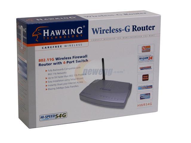 HAWKING HWR54G Wireless-G Router - Newegg.com