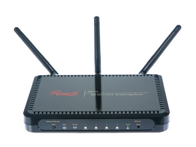 Rosewill RNX-N4 IEEE 802.11b/g/n Wireless-N 2.0 Gigabit Router (2T3R ...