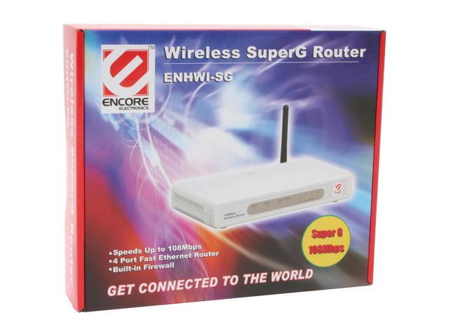 ENCORE ENHWI-SG Wireless Super-G Router - Newegg.com