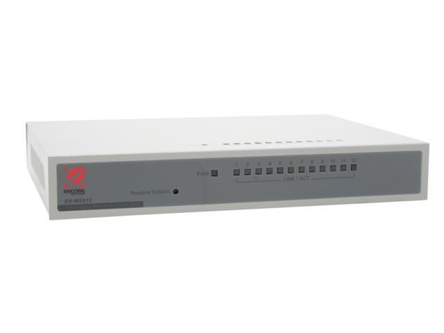 ENCORE EN-MGS12 Bandwidth Management Gigabit Ethernet Switch - Newegg.com