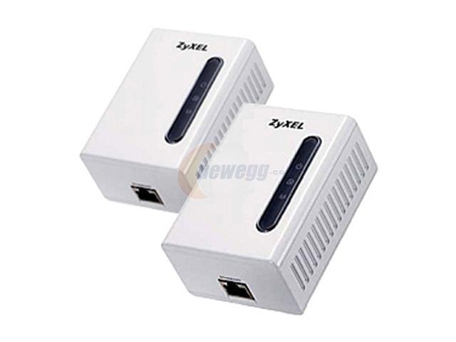 ZyXEL PLA401KIT HomePlug AV Powerline Wall Mount Ethernet Adapter ...