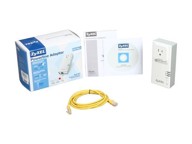 ZyXEL PLA407 HomePlug AV 200 Mbps Powerline Wall-Plug Adapter - Newegg.com
