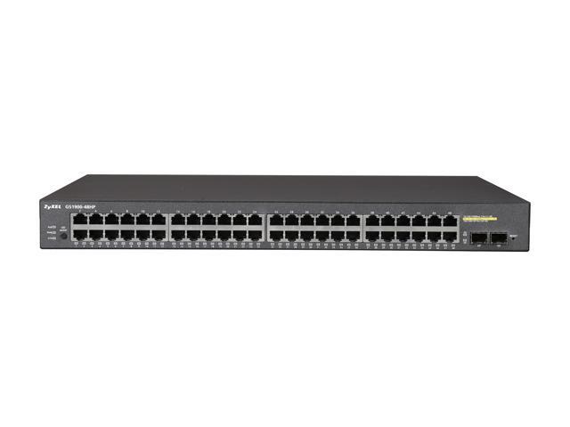 ZyXEL GS1900 GS1900-48HP 48-port GbE Smart Managed PoE Switch - Newegg.com