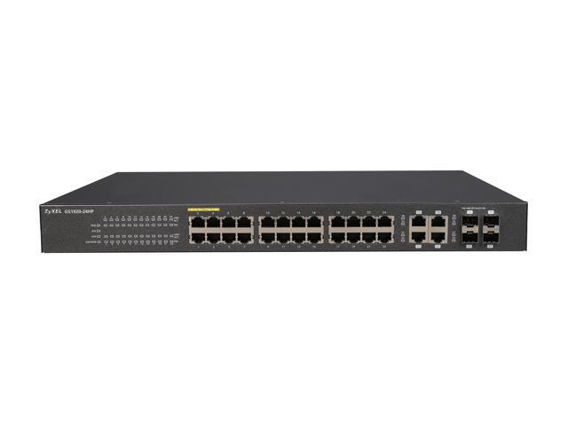 ZyXEL GS1920 GS1920-24HP Managed 24-port GbE Smart Managed PoE Switch ...