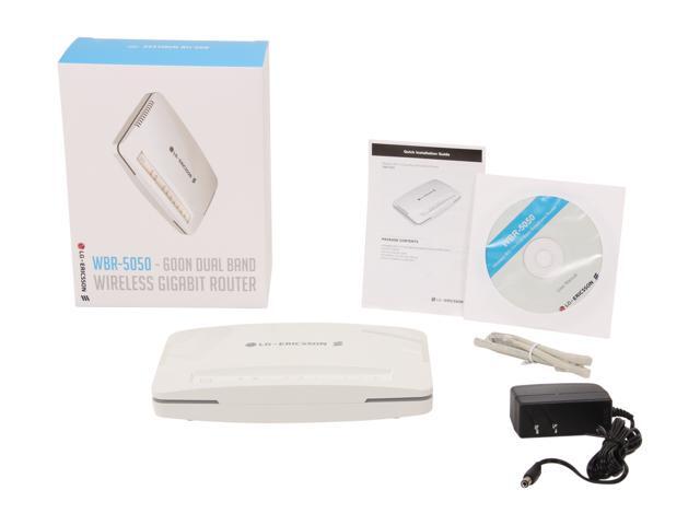 LG-Ericsson WBR-5050 WirelessN Dual-Band Broadband Gigabit Router ...