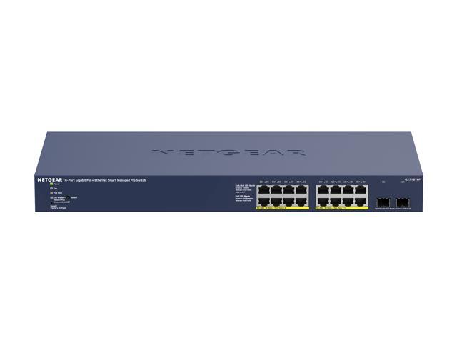 NETGEAR 16-port Gigabit Ethernet PoE+ Smart Managed Pro Switch ...
