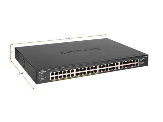 NETGEAR 300 Series GS348-100AJS 48-Port Gigabit Ethernet Switch ...