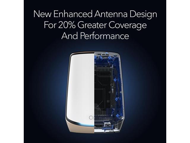 Netgear Orbi RBR860 Wi-Fi 6 IEEE 802.11ax Ethernet Wireless Router Tri ...