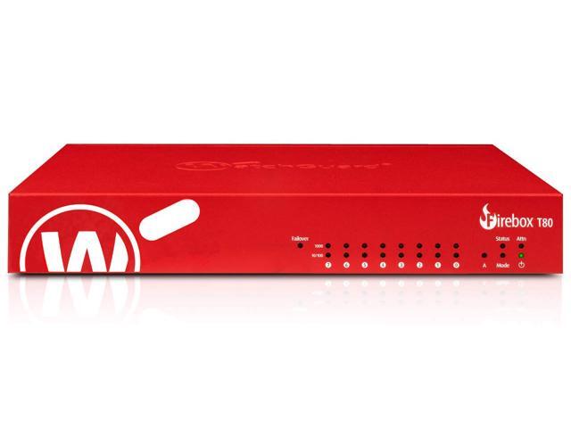 WatchGuard WGT80411-US Wired Firebox T80 Security Appliance with 1-yr ...