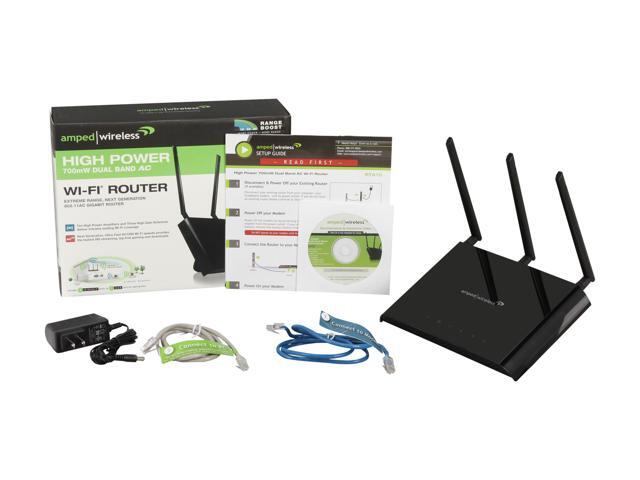 Amped Wireless RTA15 High Power 700mW Dual Band AC1200 Wi-Fi Gigabit ...