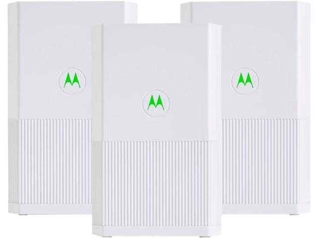 Motorola Whole Home Mesh WiFi System, AC2200 Tri-Band Mesh WiFi 3-Pack ...