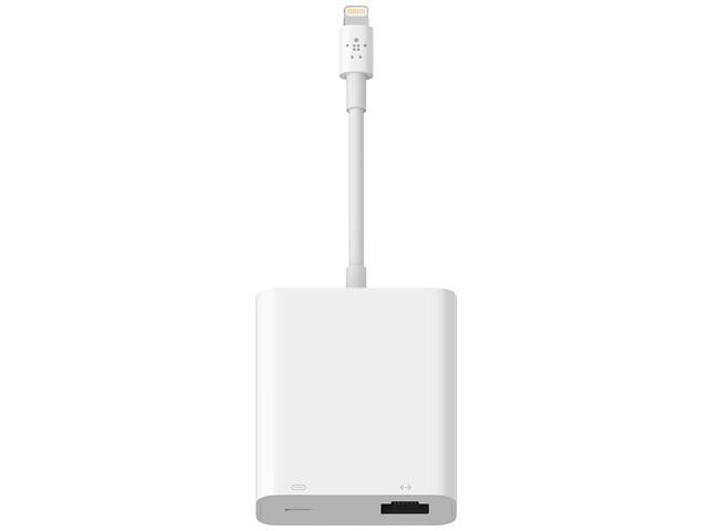 Belkin Ethernet + Power Adapter with Lightning Connector - Newegg.com