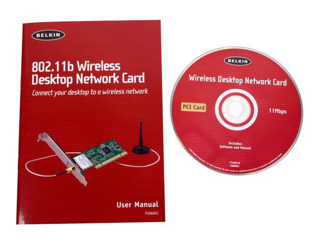 Open Box: BELKIN F5D6001 PCI Wireless Desktop Network Card - Newegg.com