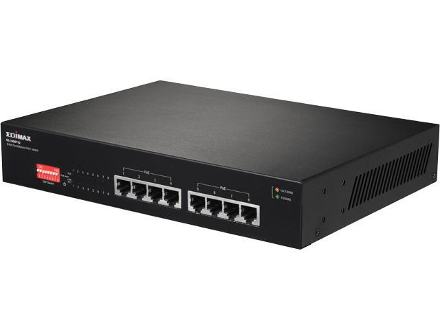 EDIMAX GS-1008P V2 Long Range 8-Port Gigabit PoE+ Switch with DIP ...