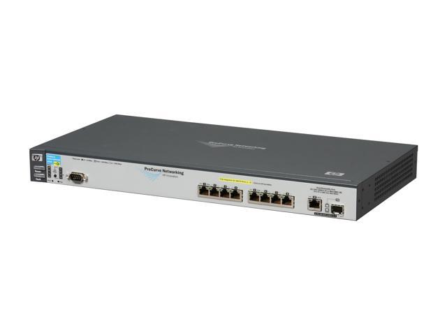 HP J8762A 10/100Mbps Ports + 1000Mbps Uplinks ProCurve Switch 2600-8 ...