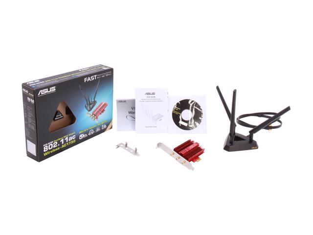 ASUS PCE-AC66 PCI Express AC Dual-Band Wireless Adapter - Newegg.com