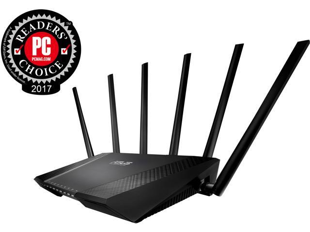 ASUS RT-AC3200 Tri-Band AC3200 Wireless Gigabit Router AiProtection ...