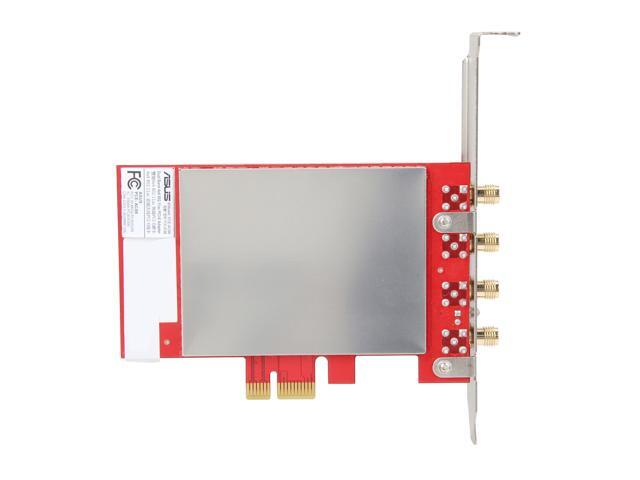 Refurbished: ASUS PCE-AC88 AC3100 Dual Band PCIe Wi-Fi Adapter with ...