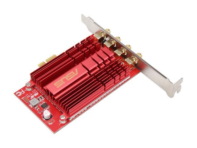 Refurbished: ASUS PCE-AC88 AC3100 Dual Band PCIe Wi-Fi Adapter with ...