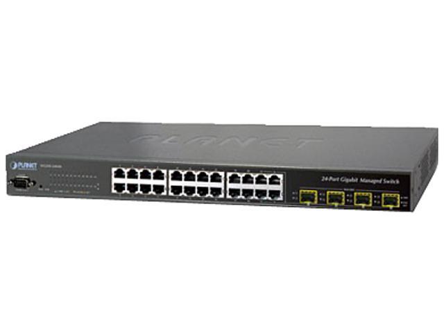 Planet WGSW-24040R L2+ 20-Port 10/100/1000T + 4-Port Gigabit TP/SFP ...