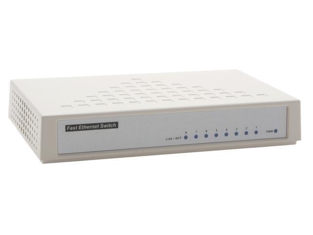 Airnet AES108P 8 port N-way Fast Ethernet Switch - Newegg.com