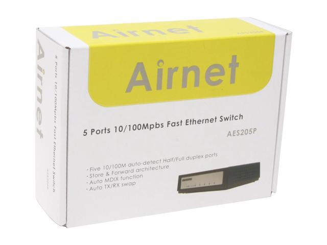 Airnet AES205P Fast Ethernet Switch - Newegg.com