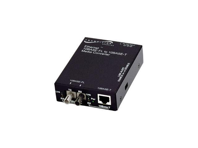 Transition Networks E-TBT-FRL-05(SM) 10BASE-T to 10BASE-FL Ethernet ...