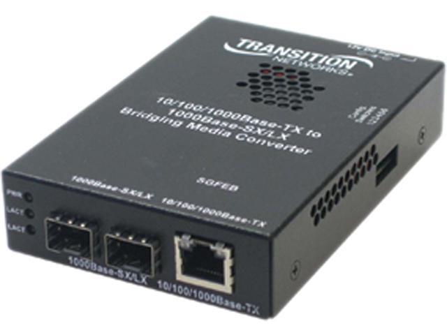 Transition Networks 10/100/1000Base-T to 1000Base-X Media Converter ...