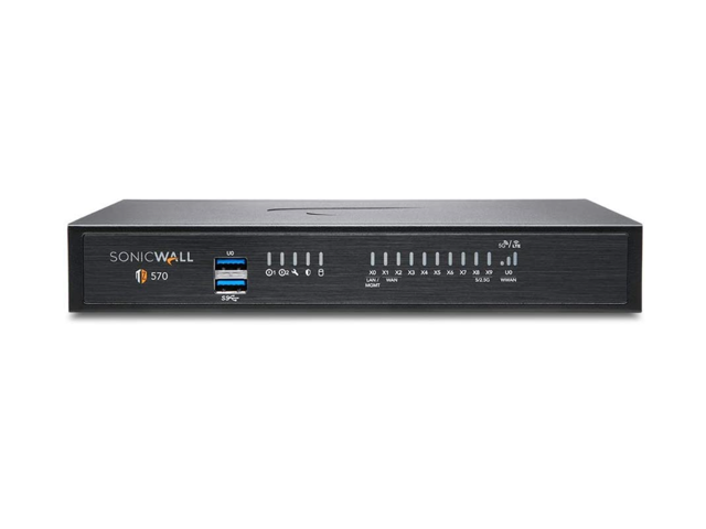 SonicWall TZ570 Network Security Appliance and 1YR TotalSecure Essential Edition (02-SSC-5649 ...
