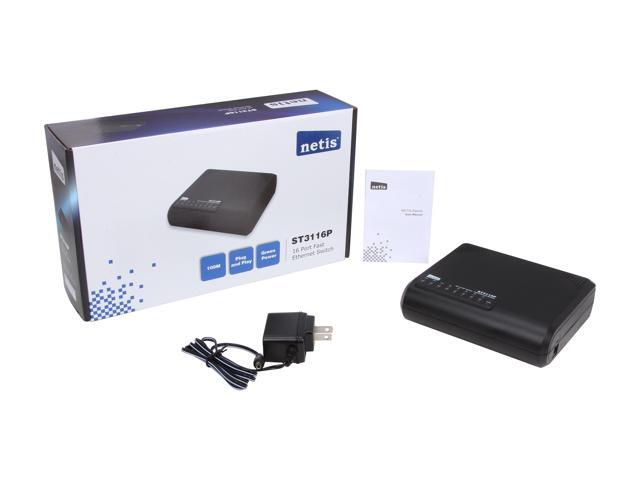 NETIS ST3116P 16 Port Fast Ethernet Switch - Newegg.com
