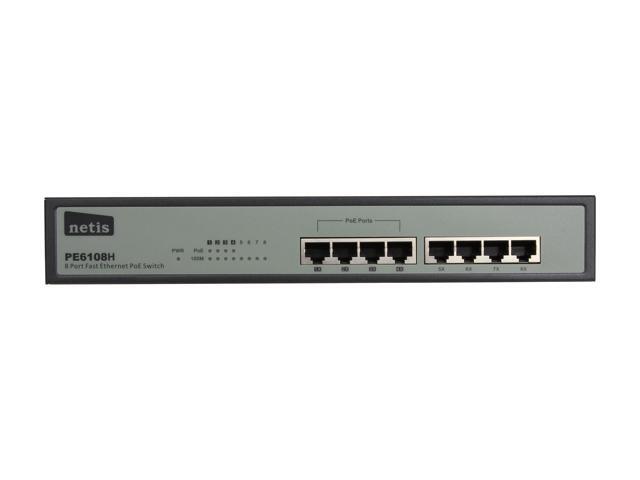 NETIS PE6108H 8 Port PoE Switch/4 Port PoE/802.3af - Newegg.ca