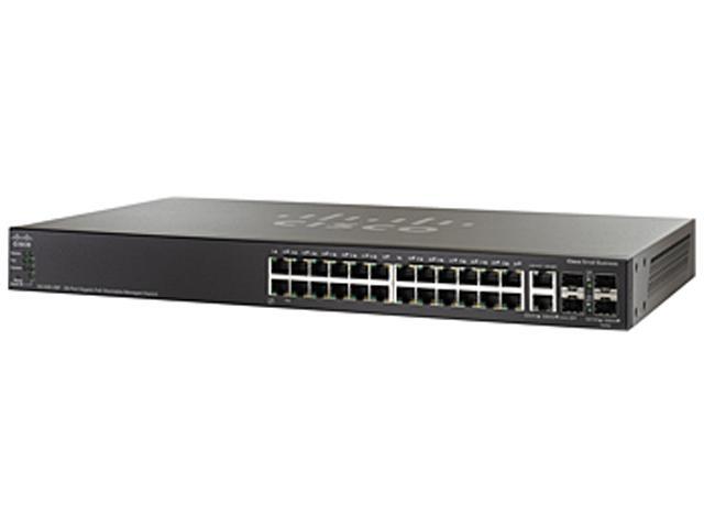 Cisco 24-port 10/100 POE Stackable Managed Switch w/Gig Uplinks ...