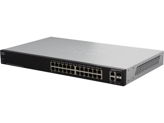 Cisco SF200-24FP 24-port 10 100 Full-PoE Smart Switch - Newegg.com