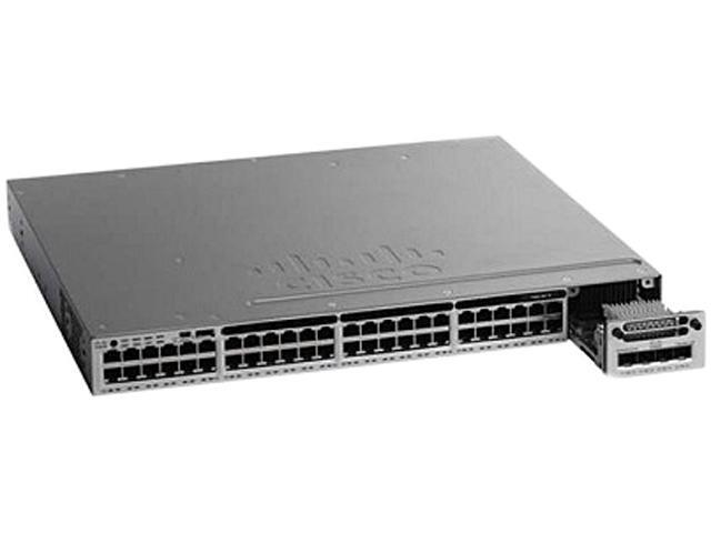 CISCO Catalyst 3850 WS-C3850-48PW-S PoE IP Base with 5 AP license ...