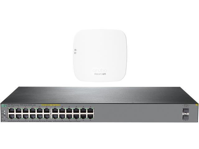 HPE JL385A#ABA Switch + Aruba Instant On AP12 Indoor Access Point ...
