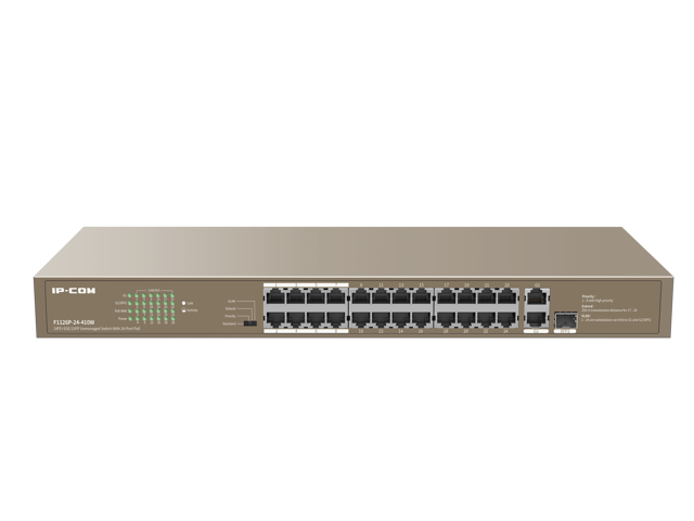 Tenda IP-COM 24FE+2GE/1SFP Unmanaged Switch With 24-Port PoE - Newegg.com