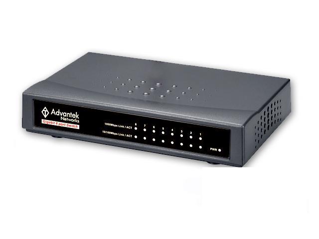 Advantek ANS-800P Gigabit Ethernet Switch - Newegg.com
