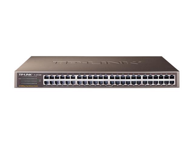 TP-Link 48-Port Fast Ethernet Unmanaged Switch | Plug and Play ...