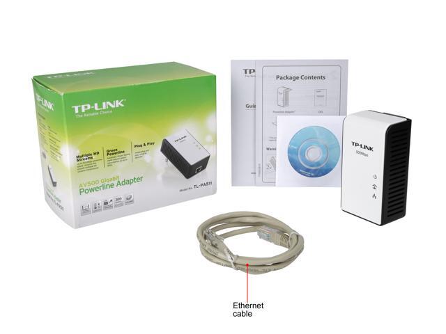 Refurbished: TP-Link TL-PA511 AV500 Gigabit Powerline Adapter, Up to ...