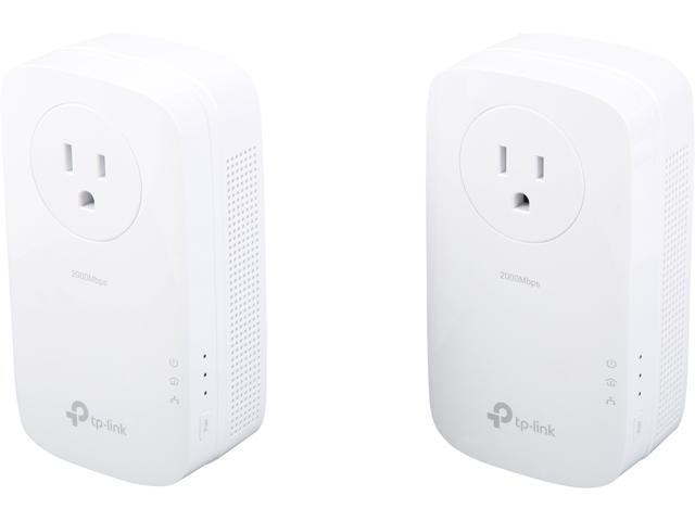 Refurbished: TP-Link TL-PA9020P KIT AV2000 2-Port Gigabit Passthrough ...