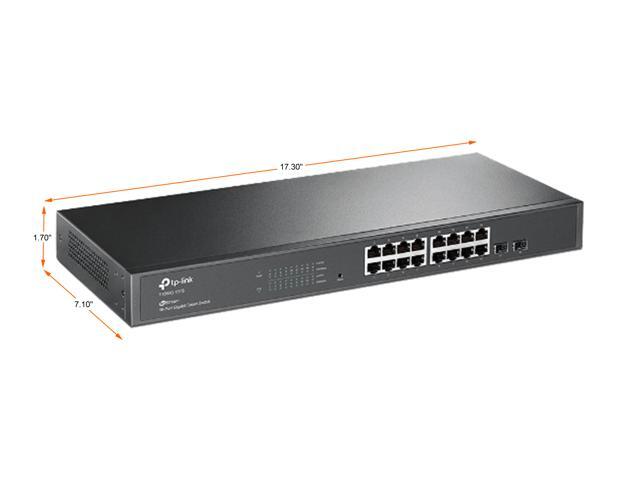 Refurbished: TP-Link TL-SG2216 16-Port Gigabit Smart Switch - Newegg.com