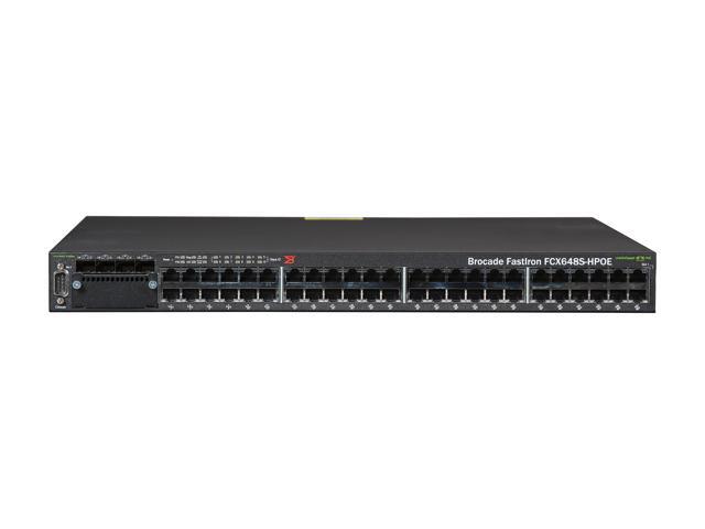 Brocade FastIron CX FCX648S-HPOE Layer 3 Switch - Newegg.com