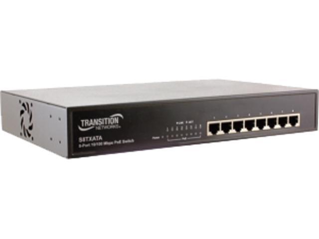 Transition Networks 8-Port 10/100/Base-TX PoE Plus Switch - Newegg.com