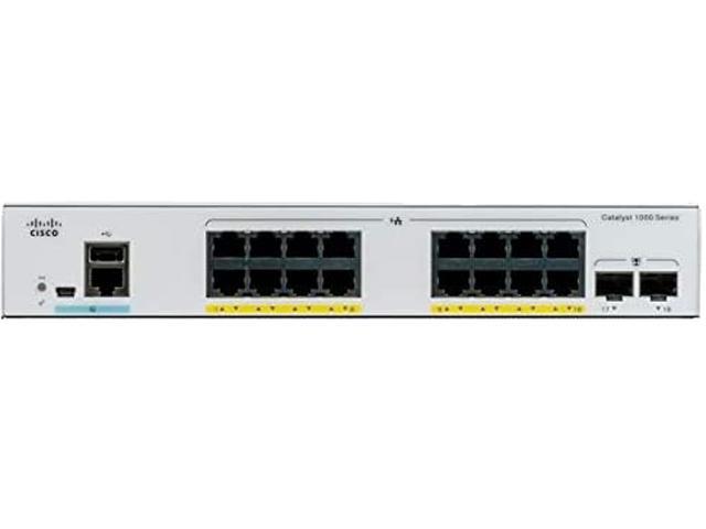 CISCO Catalyst 1000 C1000-16FP-2G-L Switch 16 x 10/100/1000 Ethernet ...
