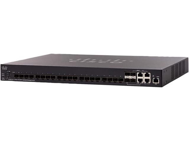 CISCO SX350X-24F-K9-NA Stackable Switch with 24 ports 10 Gigabit ...