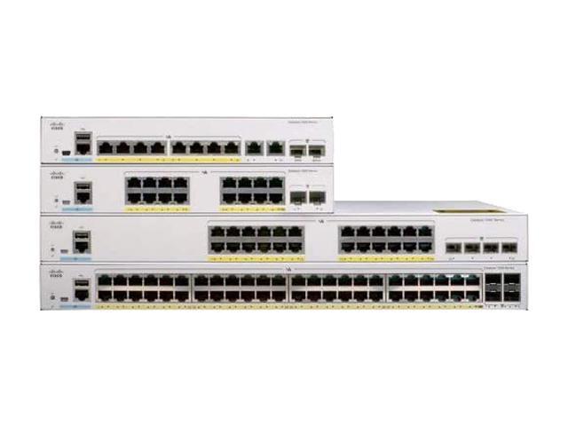 Cisco Catalyst 1000-48P-4G-L Network Switch, 48 Gigabit Ethernet PoE+ ...