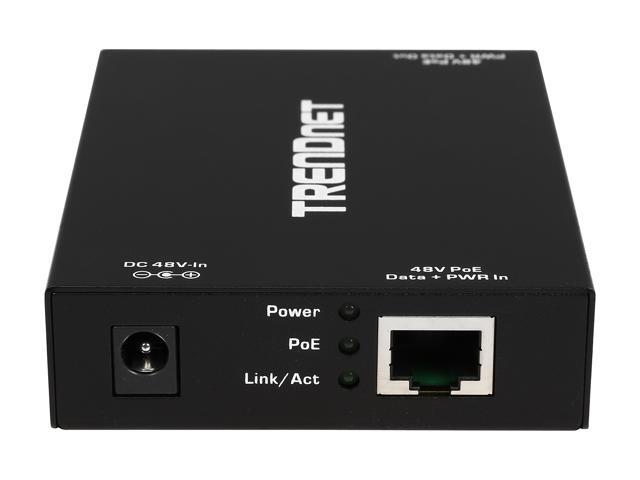 TRENDnet TPE-E100 1-port 10/100/1000Mbps PoE+ / PoE Repeater - Newegg.com